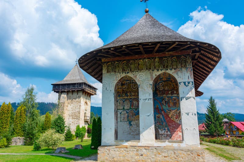Summer at the Humor Monastery in Romania Stock Image - Image of ...