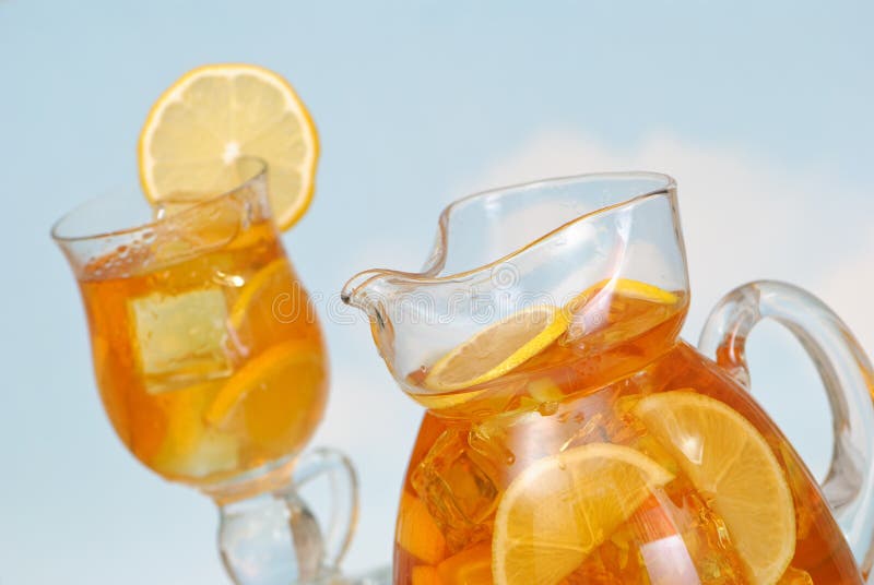Summer Iced Tea stock photo. Image of citrus, lemon, fruit - 7189278