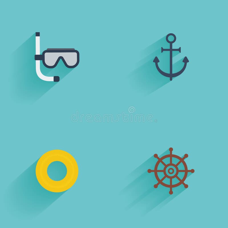 Summer icon stock vector. Illustration of snorkel, clipart - 61328039