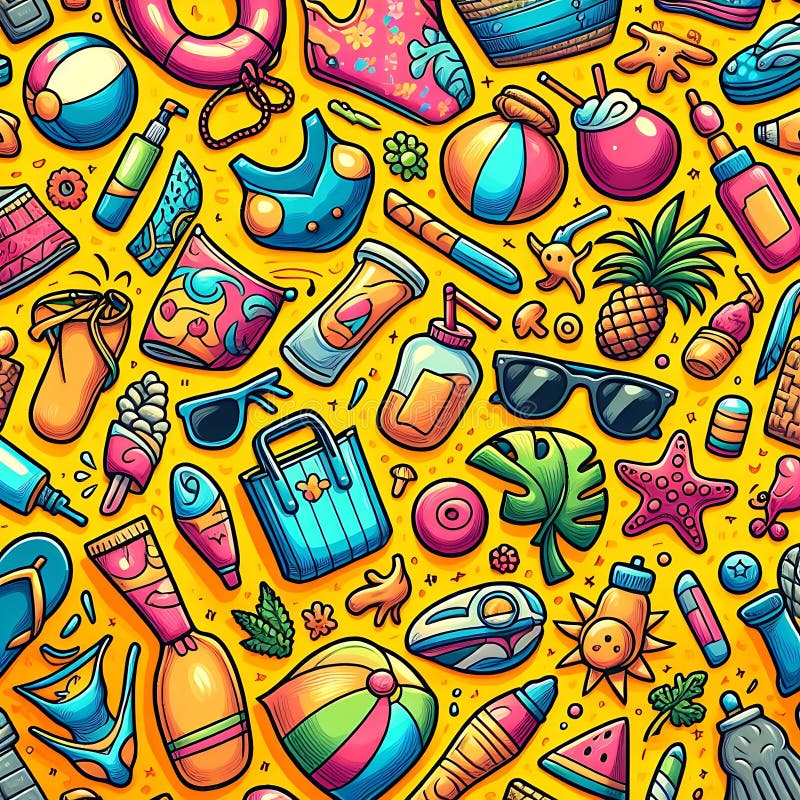 Summer Icon Sets To Elevate Your Mobile App Design Stock Illustration ...