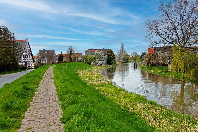 Summer Idyll in Guderhandviertel in the Alte Land, Germany Stock Image ...
