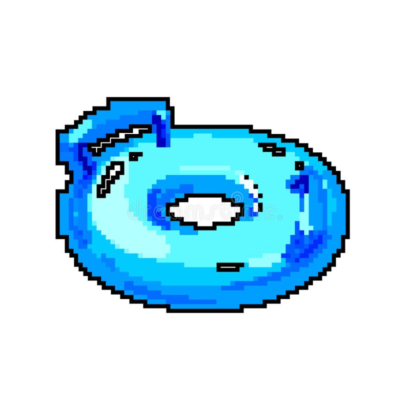 Summer Inflatable Swimming Pool Cartoon Vector Illustration Stock ...