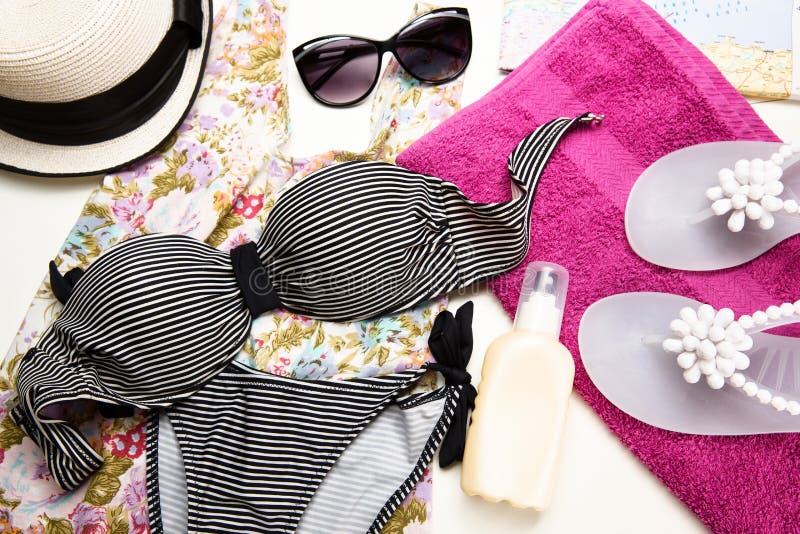 Summer items. stock image. Image of feminine, dress, colors - 59137991