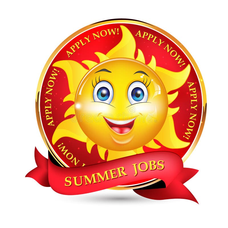 Summer Jobs Available. Hospitality and Leisure Jobs Stock Vector ...