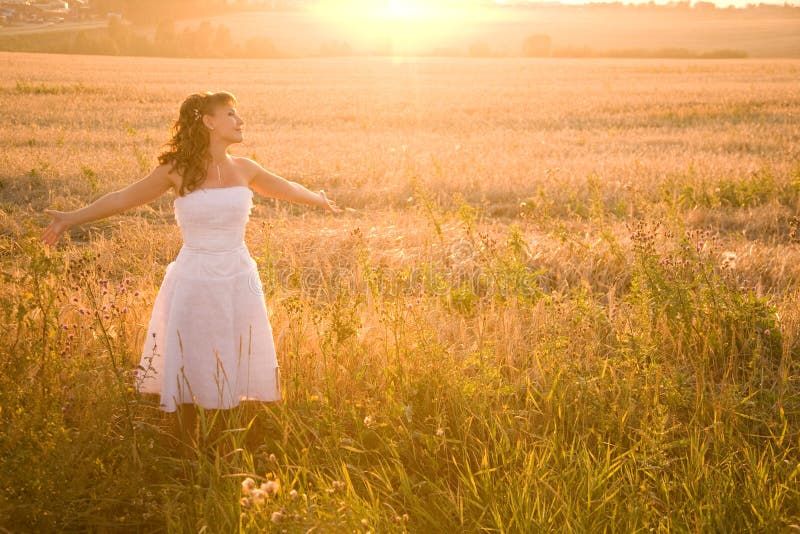 Summer joy stock photo. Image of arms, person, sunlight - 27898528