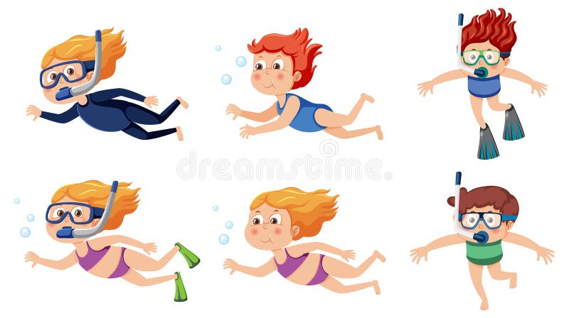 Summer kids characters set stock vector. Illustration of person - 270013092