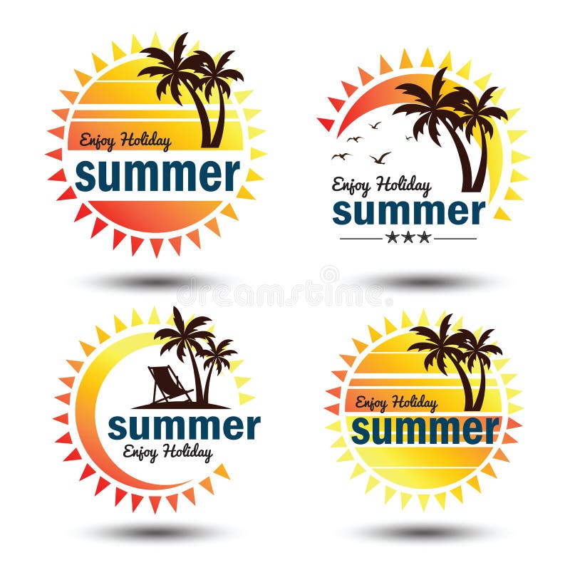 Summer label stock vector. Illustration of summer, element - 69008512