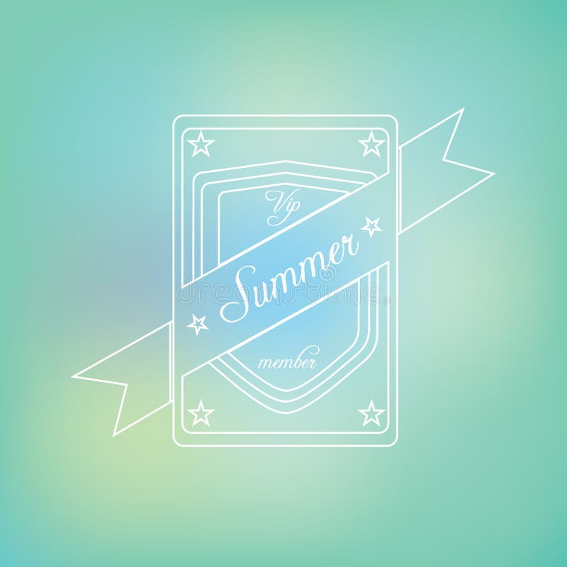 Summer Label. Vector Illustration Decorative Background Design Stock ...