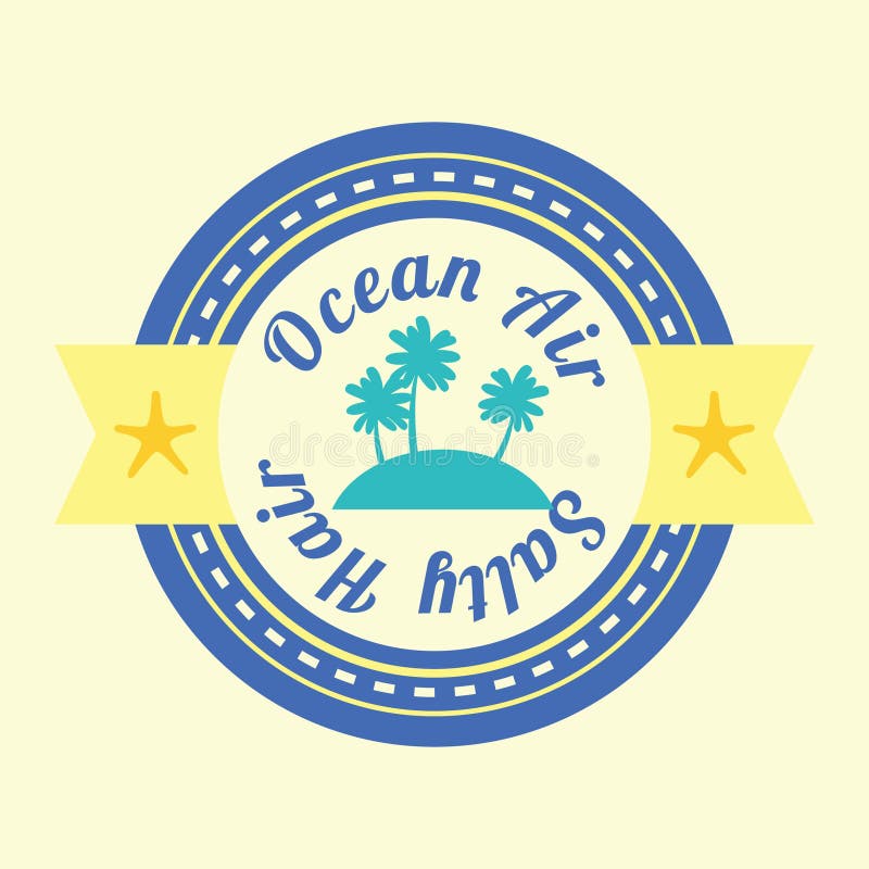 Summer Label. Vector Illustration Decorative Design Stock Vector ...