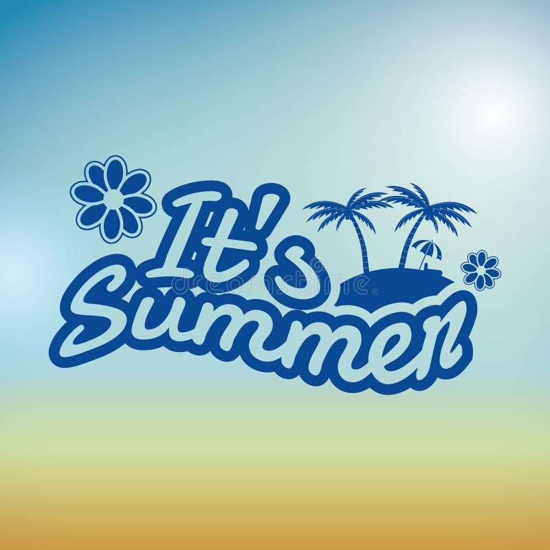 Summer Label. Vector Illustration Decorative Design Stock Vector ...