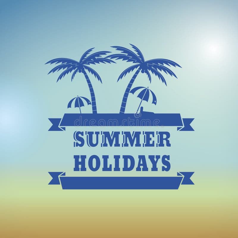 Summer Label. Vector Illustration Decorative Design Stock Vector ...