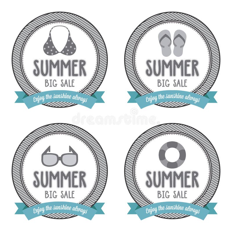 Summer Labels stock vector. Illustration of journey, quality - 62554800