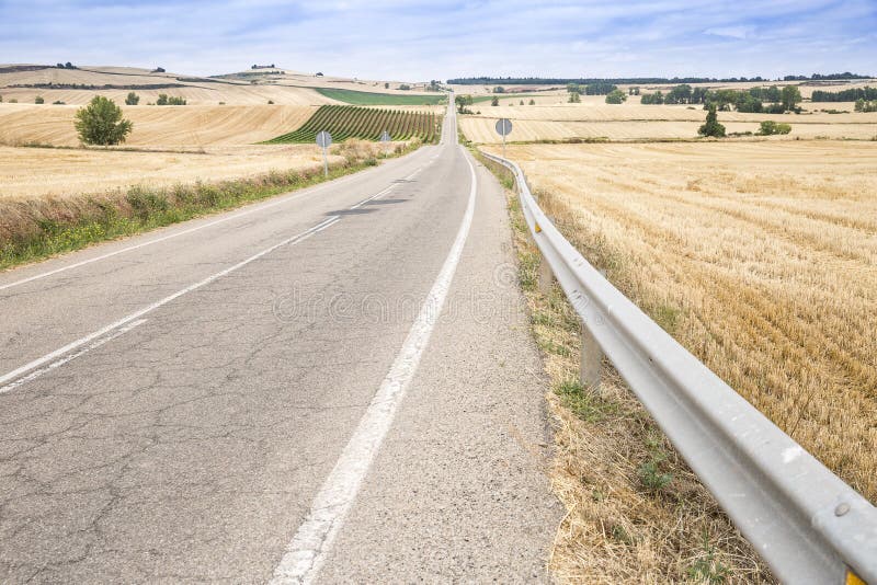 Road on Plains in Himalayas with Mountains Stock Image - Image of ...