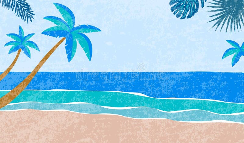 Summer Landscape Background with Beach and Sand Grain Texture for ...