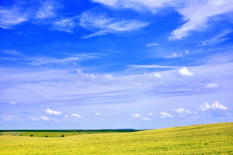 Summer landscape stock photo. Image of bright, cloudscape - 32958436
