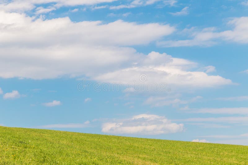 Summer Landscape with Blue Sky. Stock Photo - Image of rural, hope ...