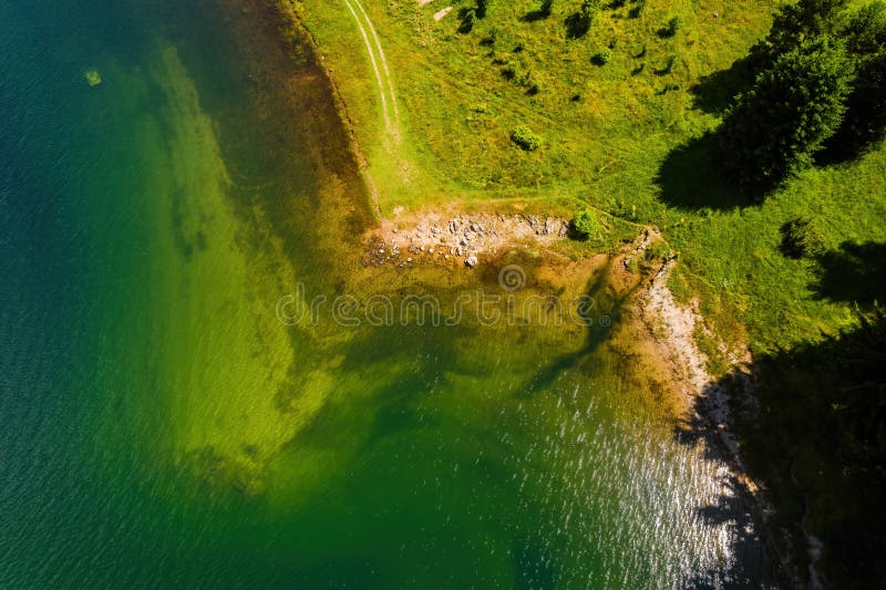 Summer Landscape of Dospat Dam in Rhodope Mountains Stock Image - Image ...