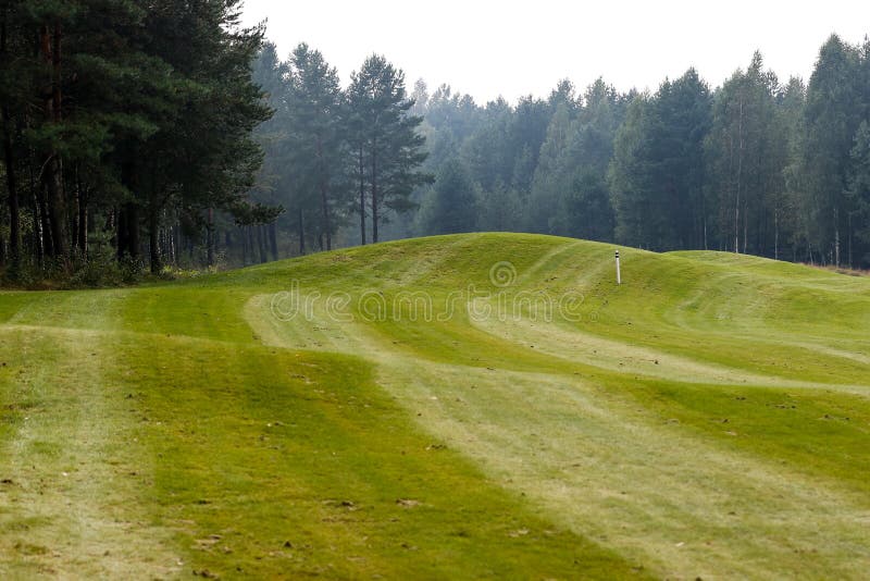 Summer Landscape Golf Course Panorama and Background Stock Image ...