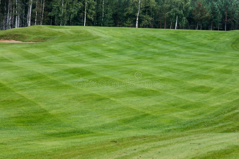 Summer Landscape Golf Course Panorama and Background Stock Image ...