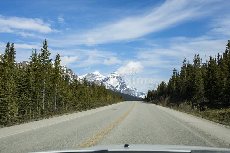 Summer Landscape in Jasper National Park, Canada Stock Photo - Image of ...