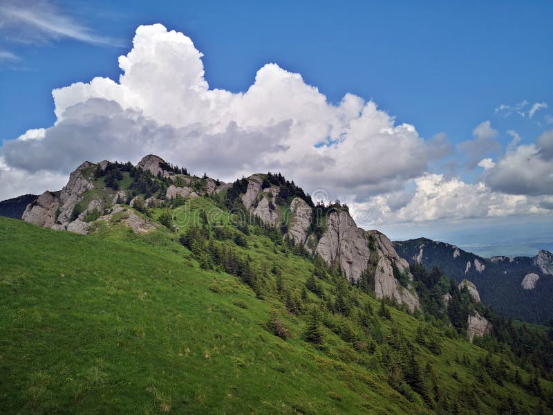 Summer in the mountains stock image. Image of peak, scenery - 223540825