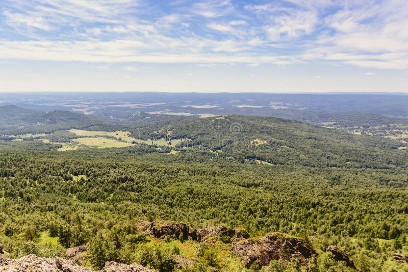 Summer Landscape in the Mountains on Sunny Hot Day Stock Image - Image ...