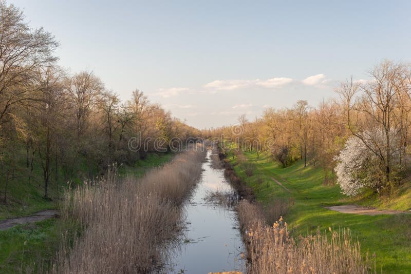 The Landscape and the Narrow Douro River Stock Image - Image of ...