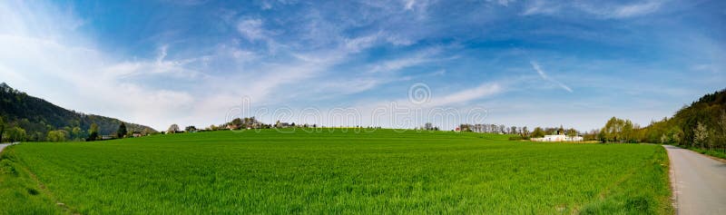 Summer landscape panorama stock photo. Image of beauty - 187522632