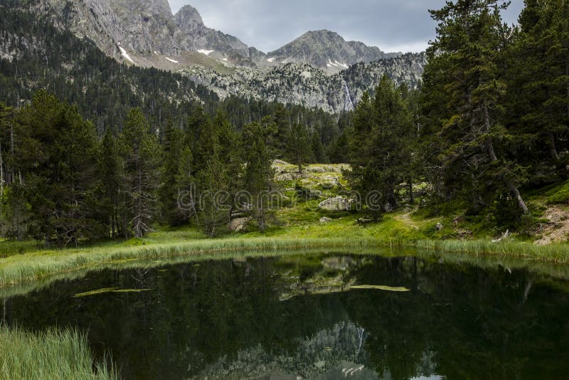 Summer Landscape in Posets Maladeta Nature Park, Spain Stock Photo ...