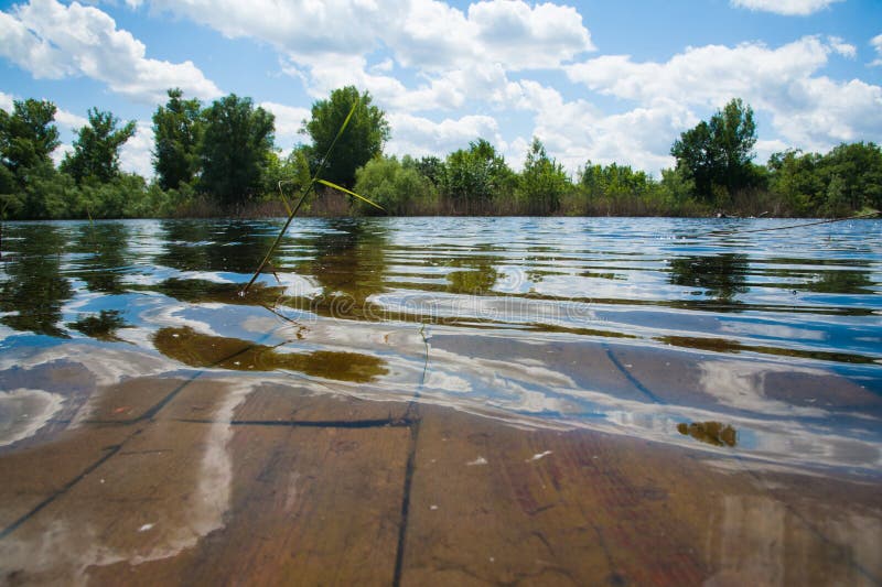 Summer Landscape on the River Bank Stock Image - Image of nature ...