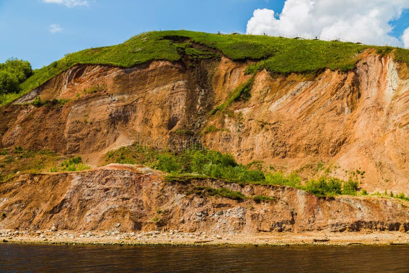Summer Landscape with River and Forest on a Riverside Stock Photo ...