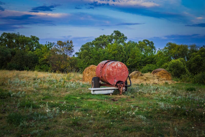 Summer Landscape in Rural Areas Stock Image - Image of road, hiking ...