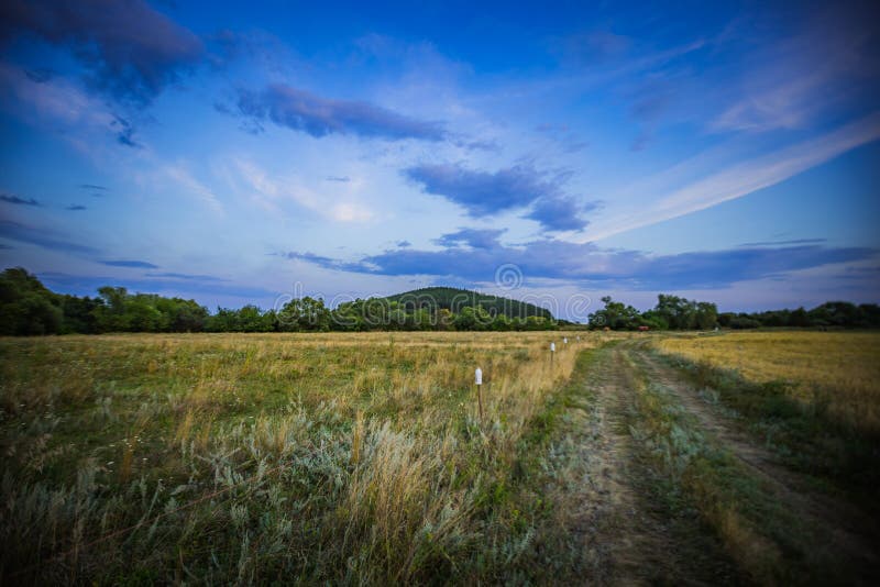 Summer Landscape in Rural Areas Stock Photo - Image of beautiful ...