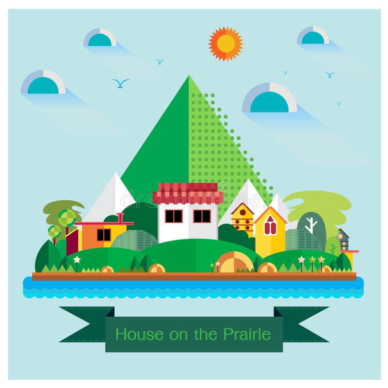 Summer Landscape: Sea, Sun Spring, Palm Trees Stock Vector ...