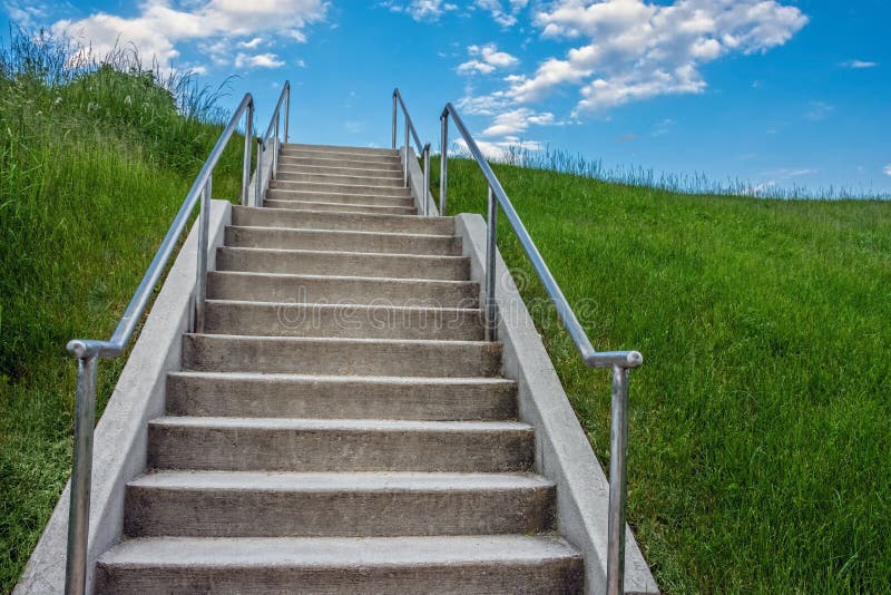 Summer Landscape Steps stock photo. Image of stairs, success - 92496414