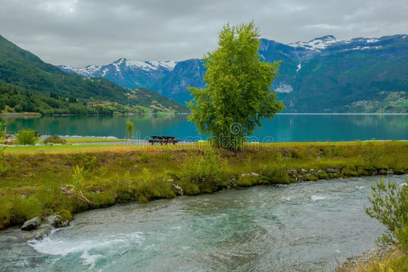 Stryn in Norway stock image. Image of cottage, peaceful - 20847727