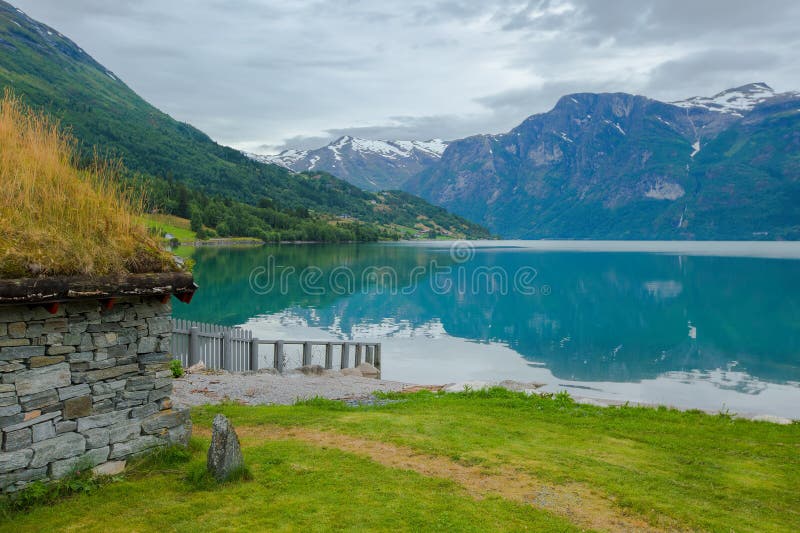 Summer Landscape in Stryn Norway Stock Image - Image of country ...