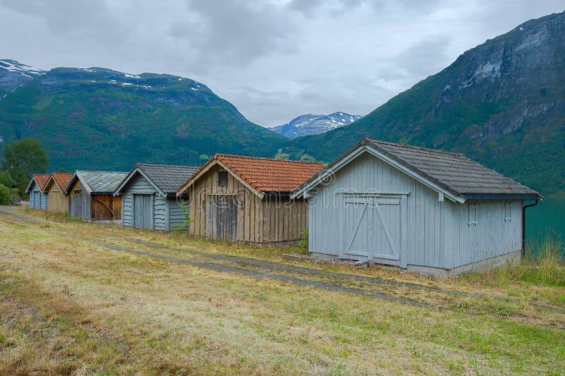 Summer Landscape in Stryn Norway Stock Photo - Image of cliff, country ...