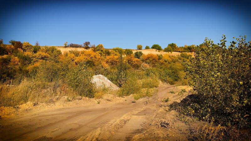 Summer Landscape Trees and Hills in Early Spring Stock Photo - Image of ...