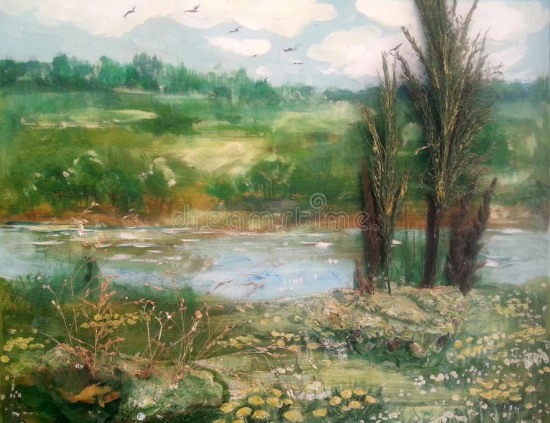 Rural Landscape Painting Stock Illustrations – 14,416 Rural Landscape ...