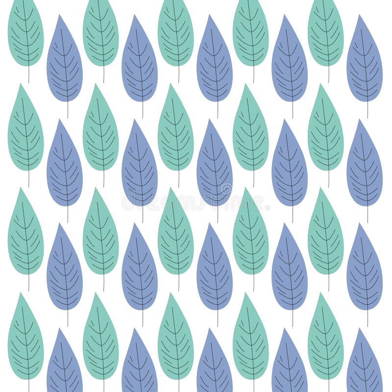 Summer Leaves Pattern Texture Stock Vector - Illustration of summer ...