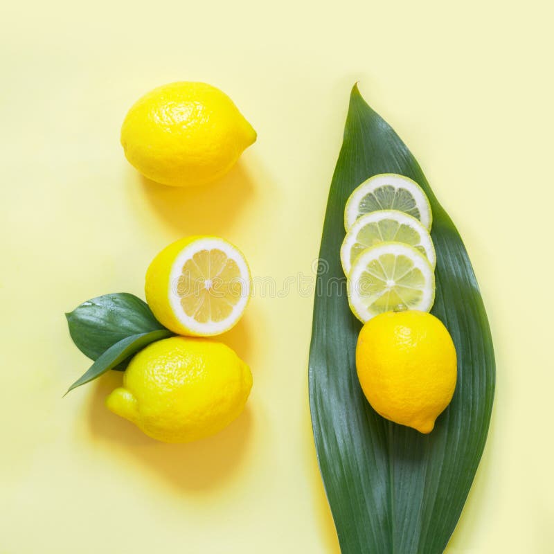 Summer Lemon Composition for Cooking Lemonade. Stock Photo - Image of ...