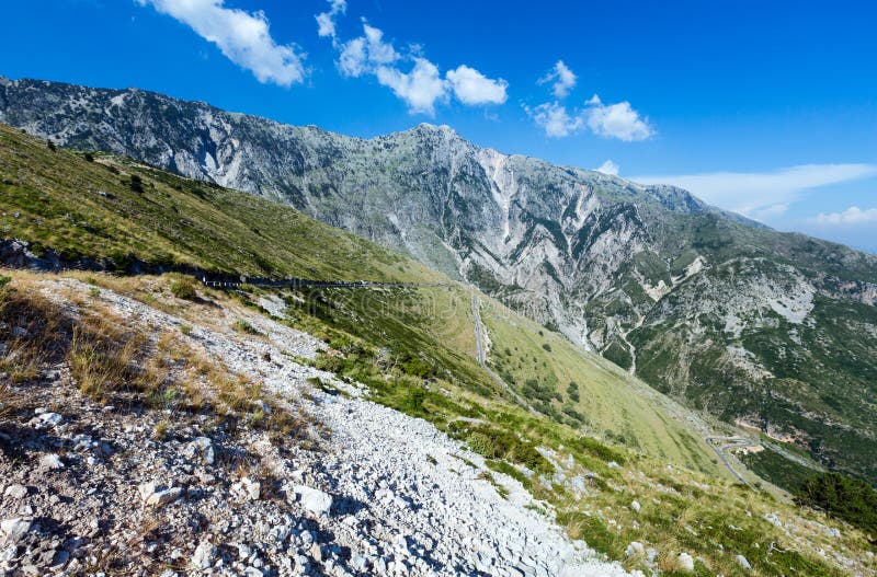 Summer Llogara Pass (Albania) Panorama. Stock Photo - Image of panorama ...