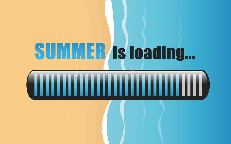 Summer Is Loading Creative Graphic Message For Your Summer Design ...