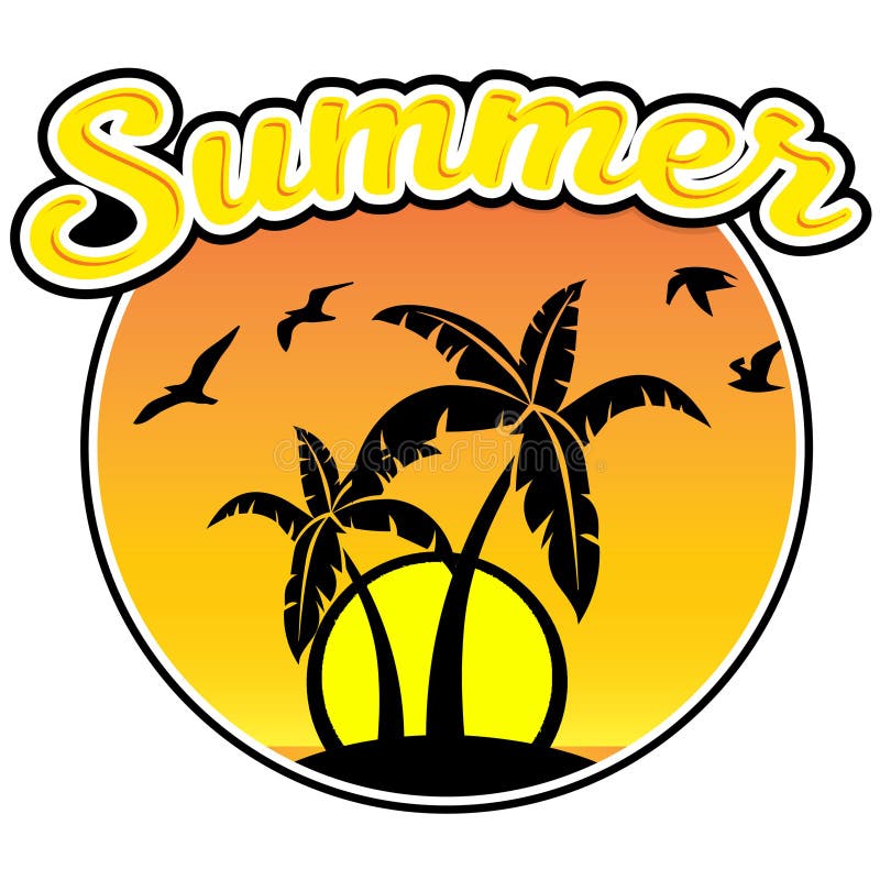 Summer logo stock illustration. Illustration of holiday - 275986025