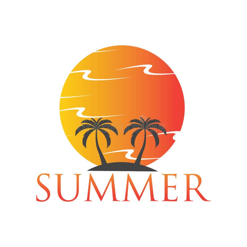 Summer Logo Symbol Illustration Design Template - Vector Stock Vector ...