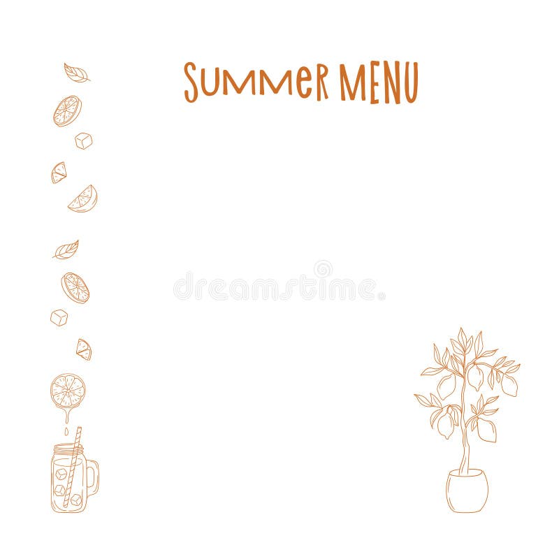 Summer Menu Design Stock Illustrations – 93,838 Summer Menu Design ...
