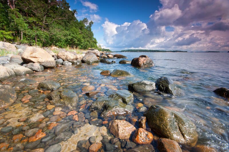 Summer midday landscape stock photo. Image of horizon - 20738726