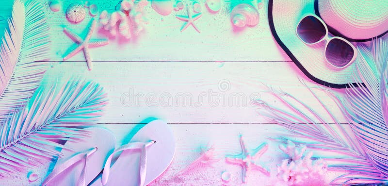 Summer Minimal Background with Natural Green Palm Leaves with Sun ...