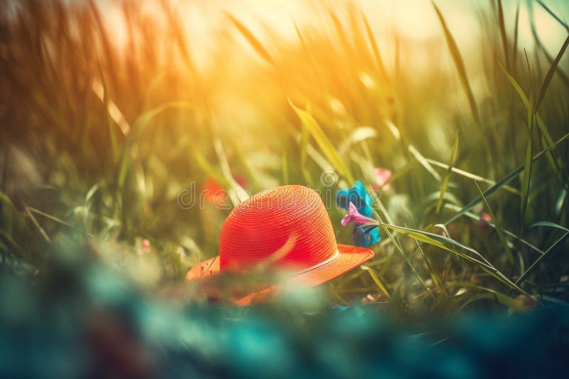 Summer Mood - Conceptual Illustration. Generative AI Stock Illustration ...